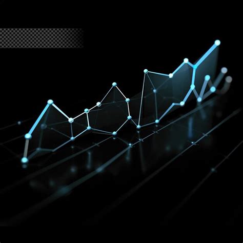Premium PSD Bar Graph Info Light Effect Transparent Background