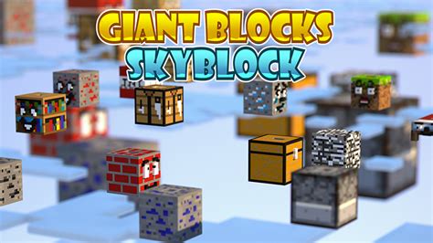 Giant Blocks Skyblock By Diluvian Minecraft Marketplace Map