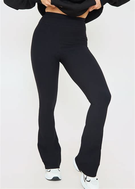 In The Style Jac Jossa Black Ribbed Trousers Matalan