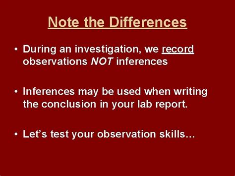 Observations Vs Inferences A Test Of Your Observation Observations Vs Inferences A Test Of Your Observation