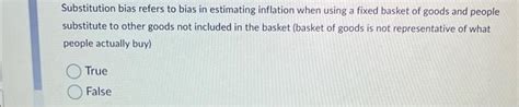 solved substitution bias refers to bias in estimating