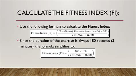 3 Minute Step Test For Physical Education Pptx