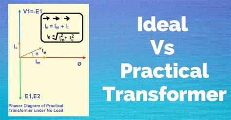 Difference Between Ideal And Real Or Practical Transformer