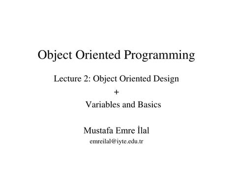 PPT Object Oriented Programming PowerPoint Presentation Free Download ID