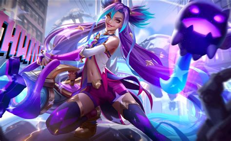Full Chroma Splash Art For Star Guardian Jinx Mythic Chroma 🌟 R