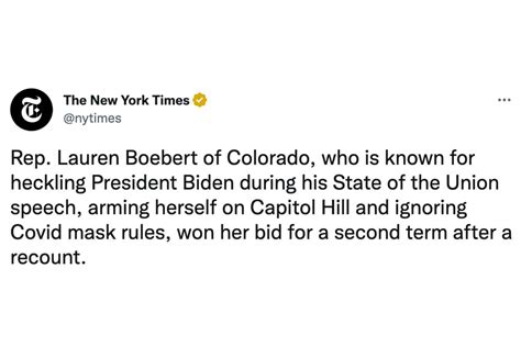 Lauren Boebert won re-election after a recount and The New York Times is SO mad 😂 | Not the Bee