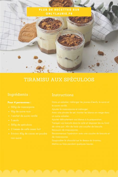 Recette de tiramisu aux spéculoos