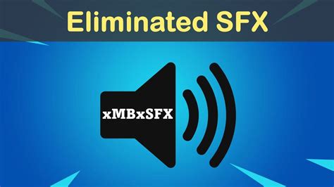 Eliminated Sound Effect Fortnite Battle Royale Youtube