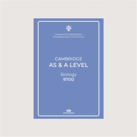 Cambridge AS A Level Biology 9700 May June OnCampus Private