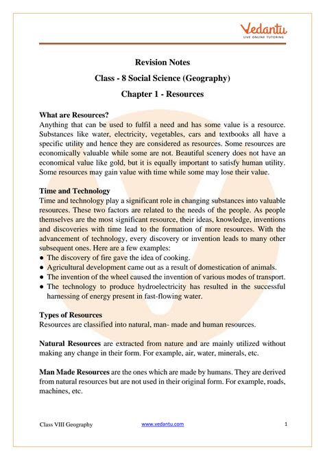 Solution Resources Class Notes Cbse Geography Chapter Pdf Studypool