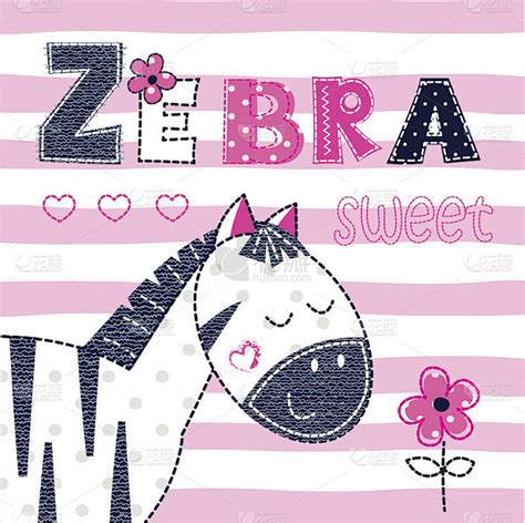 可爱斑马的背景