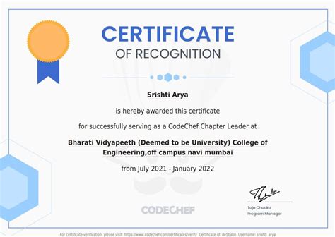 Srishti Arya On Linkedin Codechef Codechefcollegechapters