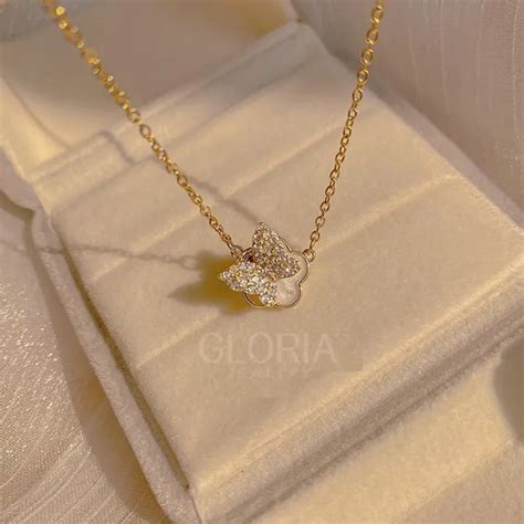 Gloria Jewelry Butterflies And Flowers Necklace Women Accessories High