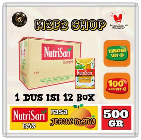 Promo Nutrisari Minuman Serbuk Jeruk Manis Refill 500 Gr Kemasan