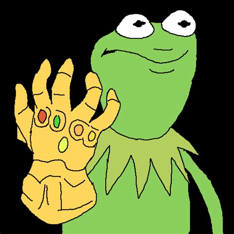 Pixilart Thanos Kermit By Skull Cious