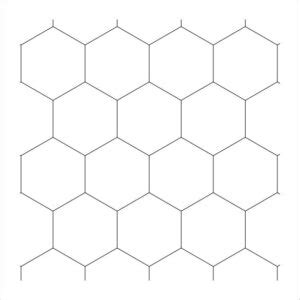 Printable Hexagon Graph Paper Perfect For Math And Design
