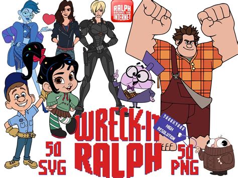 Wreck It Ralph Svg And Png Cliparts Bundle Wreck It Ralph Etsy