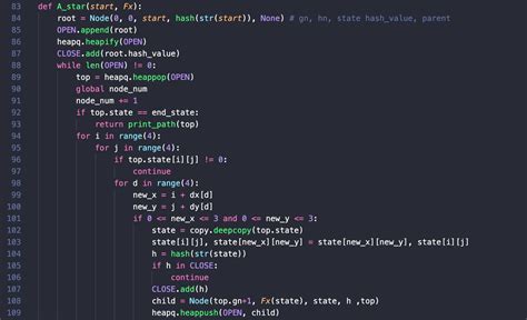 【人工智能大作业】a和ida搜索算法解决十五数码（15 Puzzle）问题 （python实现）（启发式搜索）a算法和ida算法求解