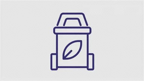 Animated Waste Sorting Linear Icon Stock Video Pond5