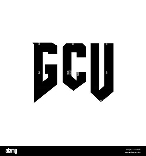 Gcu Letter Logo Design For Technology Company Gcu Logo Design Black