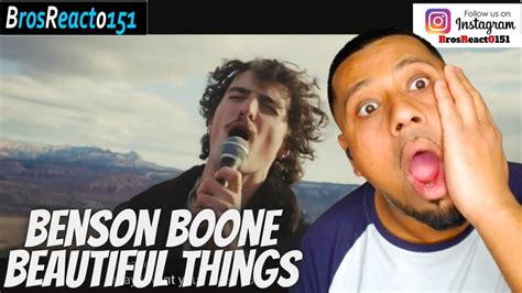 First Time Hearing Benson Boone Beautiful Things Official Music
