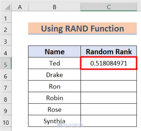 How To Randomize A List In Excel Into Groups 5 Suitable Ways