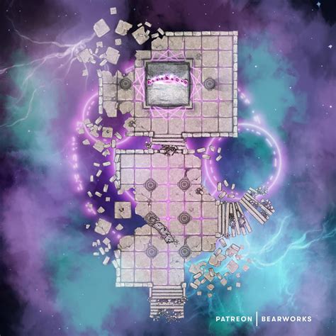 Planar Portal Battlemap 20x20 Gridless Art Rallthingsdnd