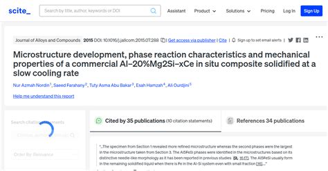 Microstructure Development Phase Reaction Characteristics And