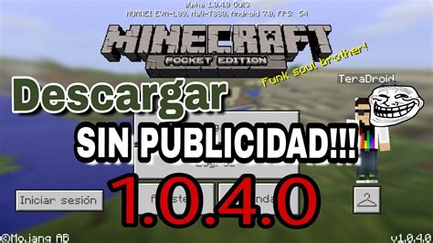Descarga Minecraft Pe Gratis Sin Publicidad Youtube