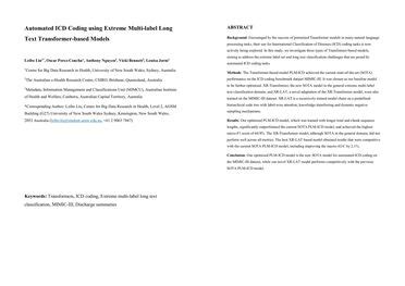Automated ICD Coding Using Extreme Multi Label Long Text Transformer