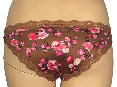 Victorias Secret Dream Angels Satin And Lace Trim Cheeky Panty Xs S M L