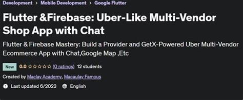 flutter andfirebase uber like multi vendor shop app with chat