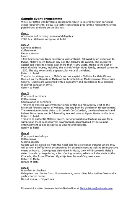 Free Event Program Templates DocFormats Free Event Program Templates DocFormats