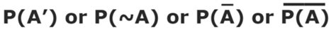 Probability Notation And Formulas Flashcards Quizlet