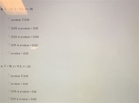 Solved Consider the following hypotheses H0 μ 24 HA μ Chegg