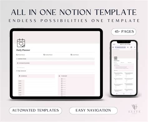 Pink Notion Template Life Planner 2024 All In One Notion Dashboard