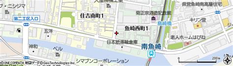 兵庫県神戸市東灘区魚崎西町1丁目の地図 住所一覧検索｜地図マピオン
