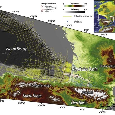 Dataset For The Seismic Reflection Lines And Location Of The Dated