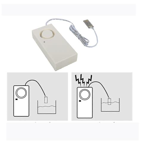 Water Leak Alarm Flood Level Overflow Detector Sensor Home Security Fruugo Uk