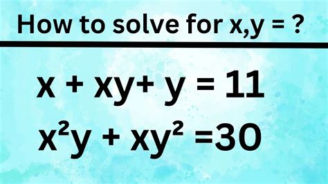A Nice Math Algebra Problem Algebraic Equations Muqaddasadnan1743 Youtube