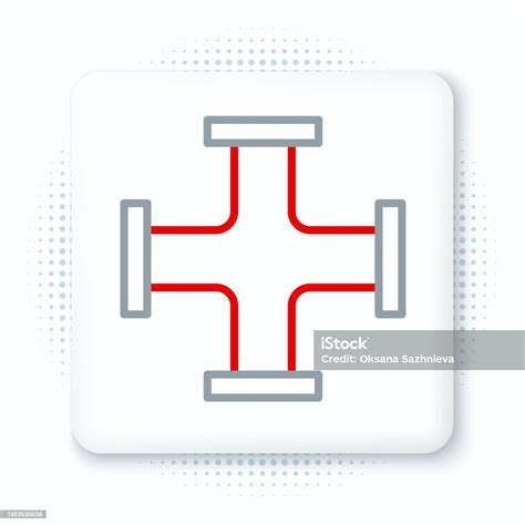 흰색 배경에 격리 된 라인 산업 금속 파이프 아이콘 다양한 모양의 파이프 라인 부분을 배관합니다 다채로운 개요 개념 벡터 가솔린에 대한 스톡 벡터 아트 및 기타 이미지