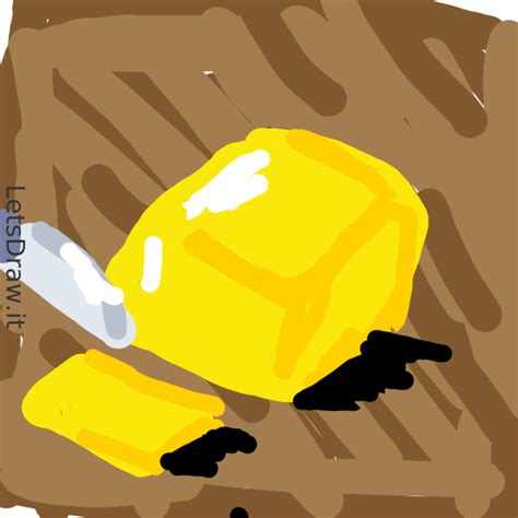 How To Draw Butter Be8crye5y Png LetsDrawIt