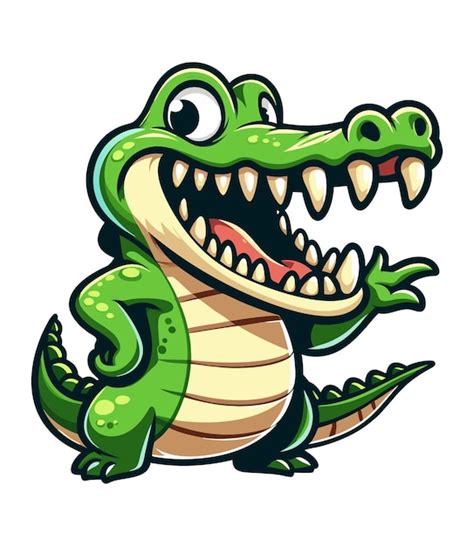 Premium Vector Funny Crocodiles Clipart Vector