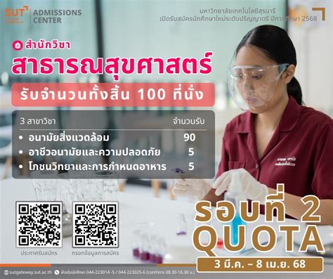 ประชาสัมพันธ์หลักสูตรมหาวิทยาลัยเทคโนโลยีสุรนารี มทส มหาวิทยาลัยเทคโนโลยีสุรนารี มทส รับ