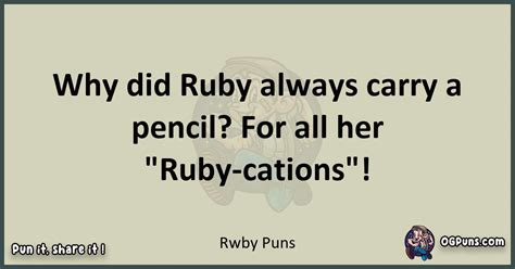 240 Radiant Ruby Puns Illuminating The World Of Rwby
