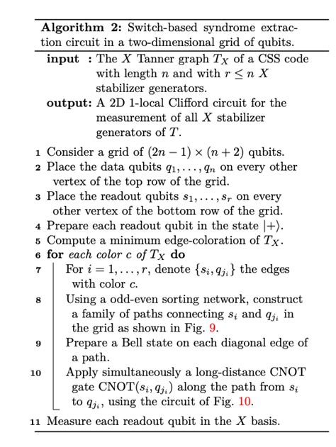 Error Correction How Does One Create A Long Range Cnot Gate On A Square Grid Of Qubits Using