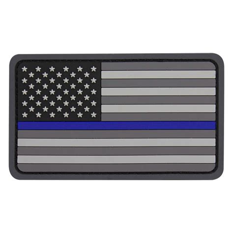 Us Flag Blue Line Pvc Patch Usamm