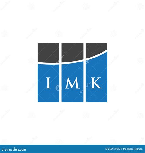 Imk Letter Logo Design On White Background Imk Creative Initials