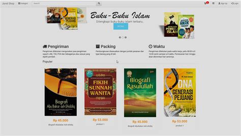 Template Toko Online Dengan Bootstrap Pojok Code
