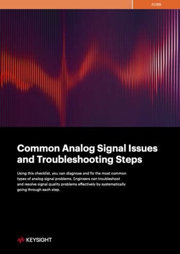 What Is An Analog Signal Meaning Definition Keysight OscilloscopeGlossary Used Keysight